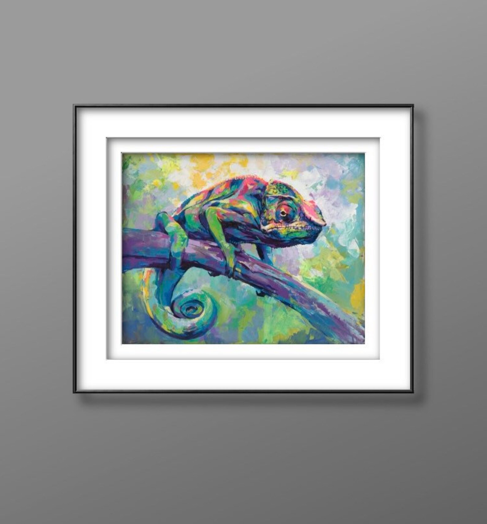CHAMELEON Print Chameleon Canvas Art Chameleon Home Decor - Etsy UK