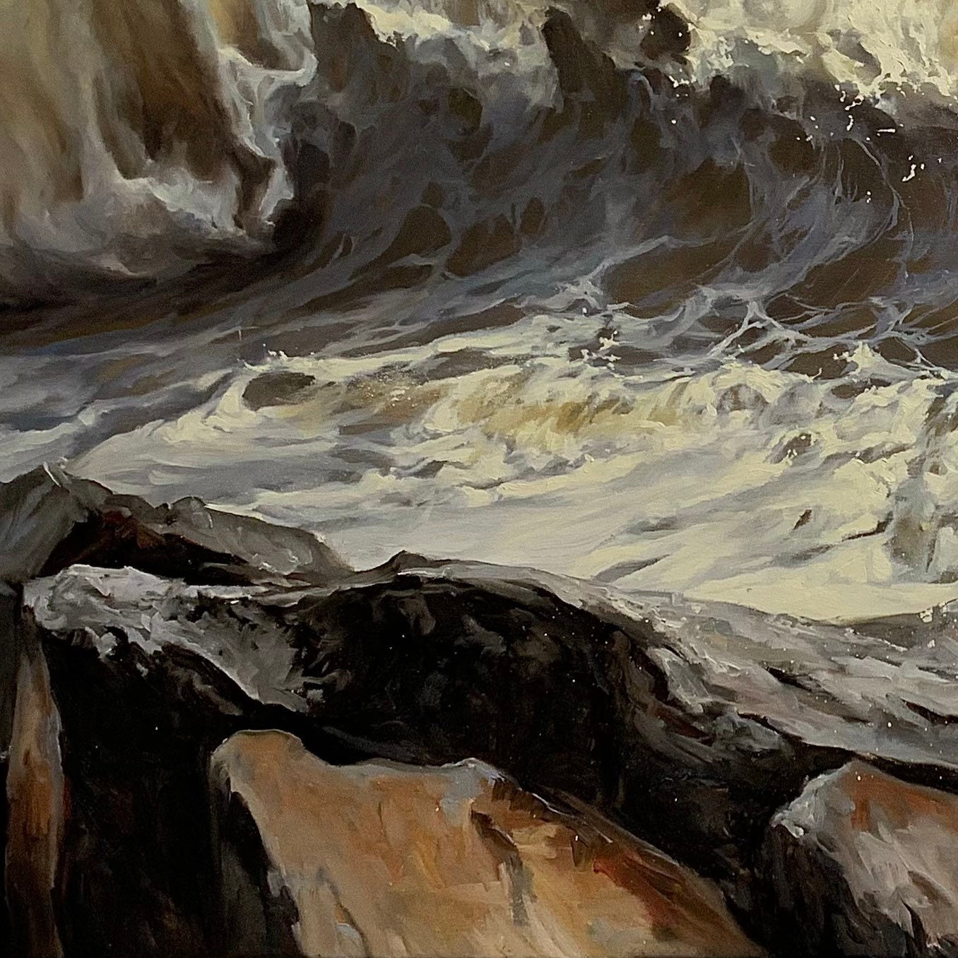 ORIGINAL PAINTING the Emperor Wave Painting - Etsy Canada