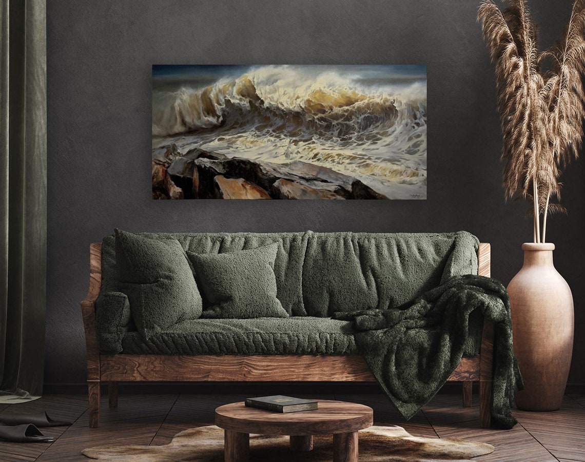 ORIGINAL PAINTING the Emperor Wave Painting - Etsy Canada