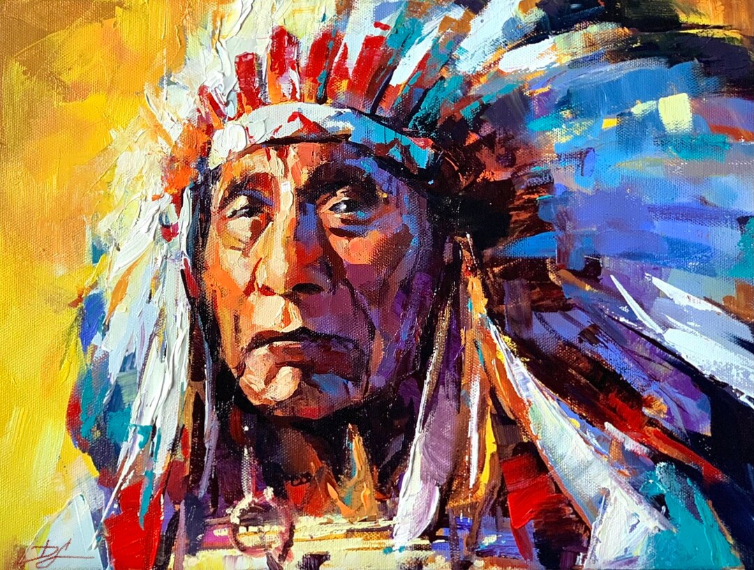 THE LEGACY Print, Red Cloud Print, Chief Wall Art, Native Chief Art ...