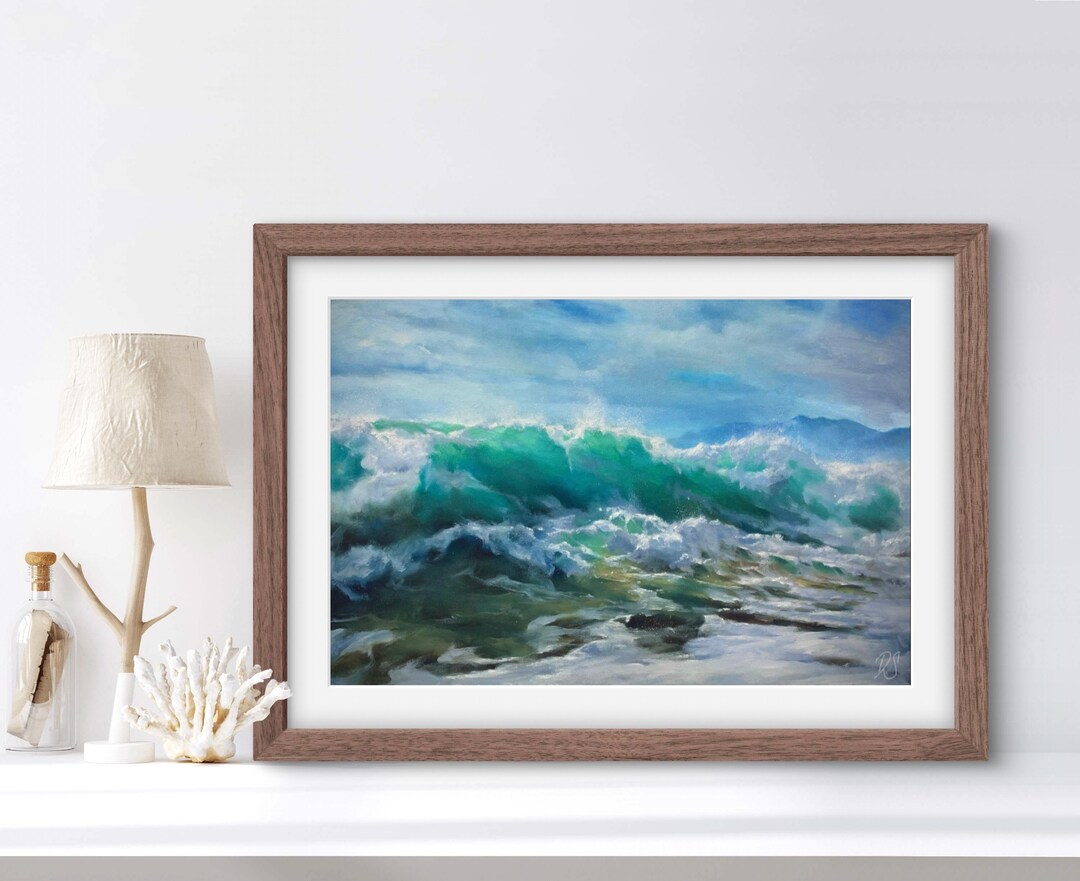 ART PRINT the Resolve | Canvas | Paper | Ocean Seascape Wall Art, Tidal ...