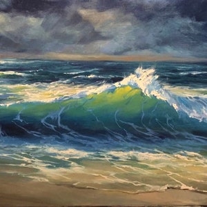 HOPE Print, Seascape Poster, Seascape Artwork, Seascape Print, Wave ...