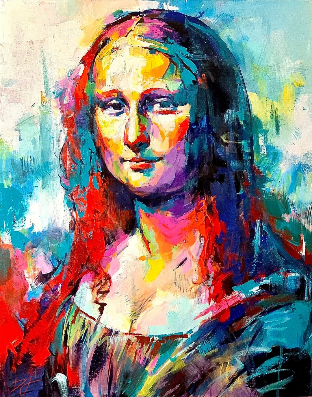 Mona Lisa Print Mona Lisa Artwork Mona Lisa Canvas Print Da Vinci Art