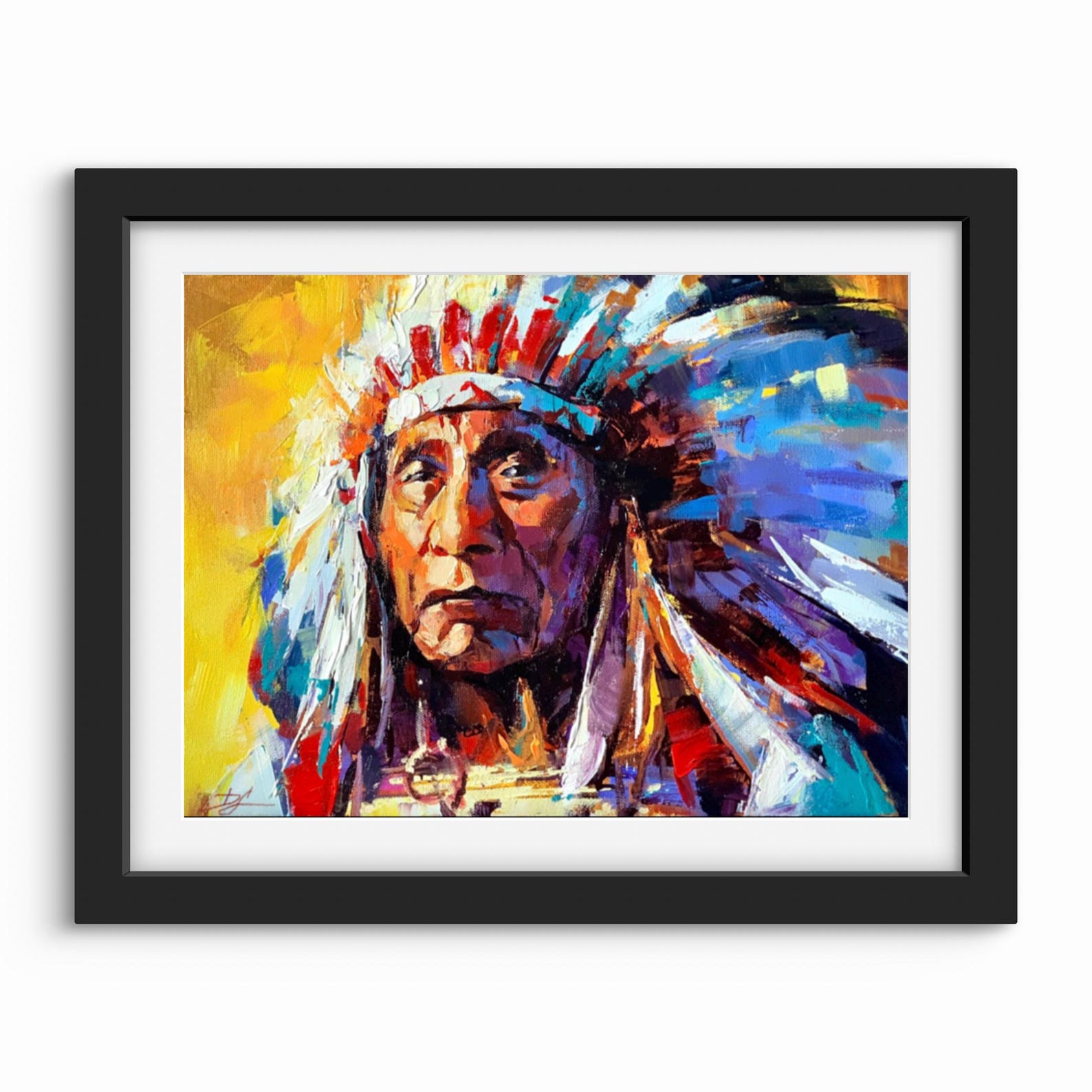 THE LEGACY Print, Red Cloud Print, Chief Wall Art, Native Chief Art ...