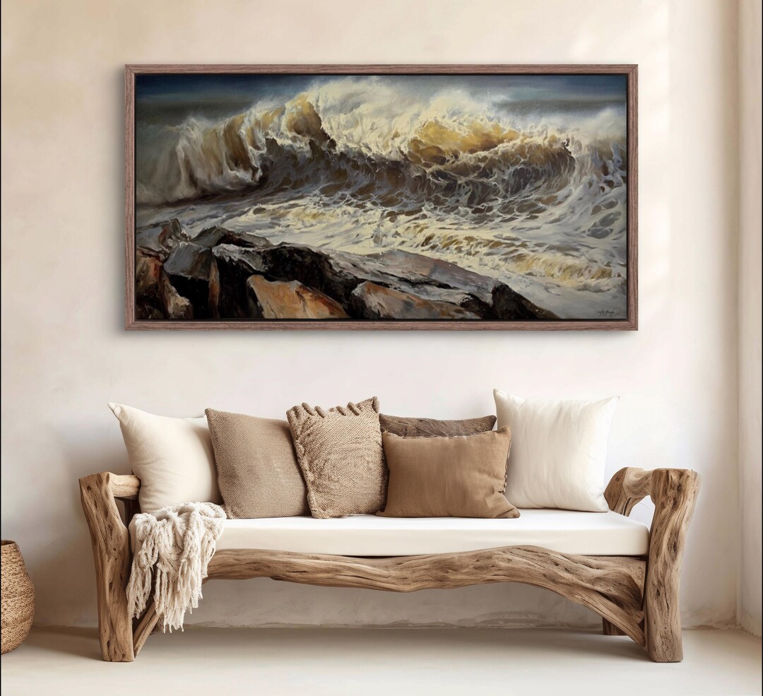 ORIGINAL PAINTING - "the Emperor", Wave Painting, Wave Artwork, Wave ...