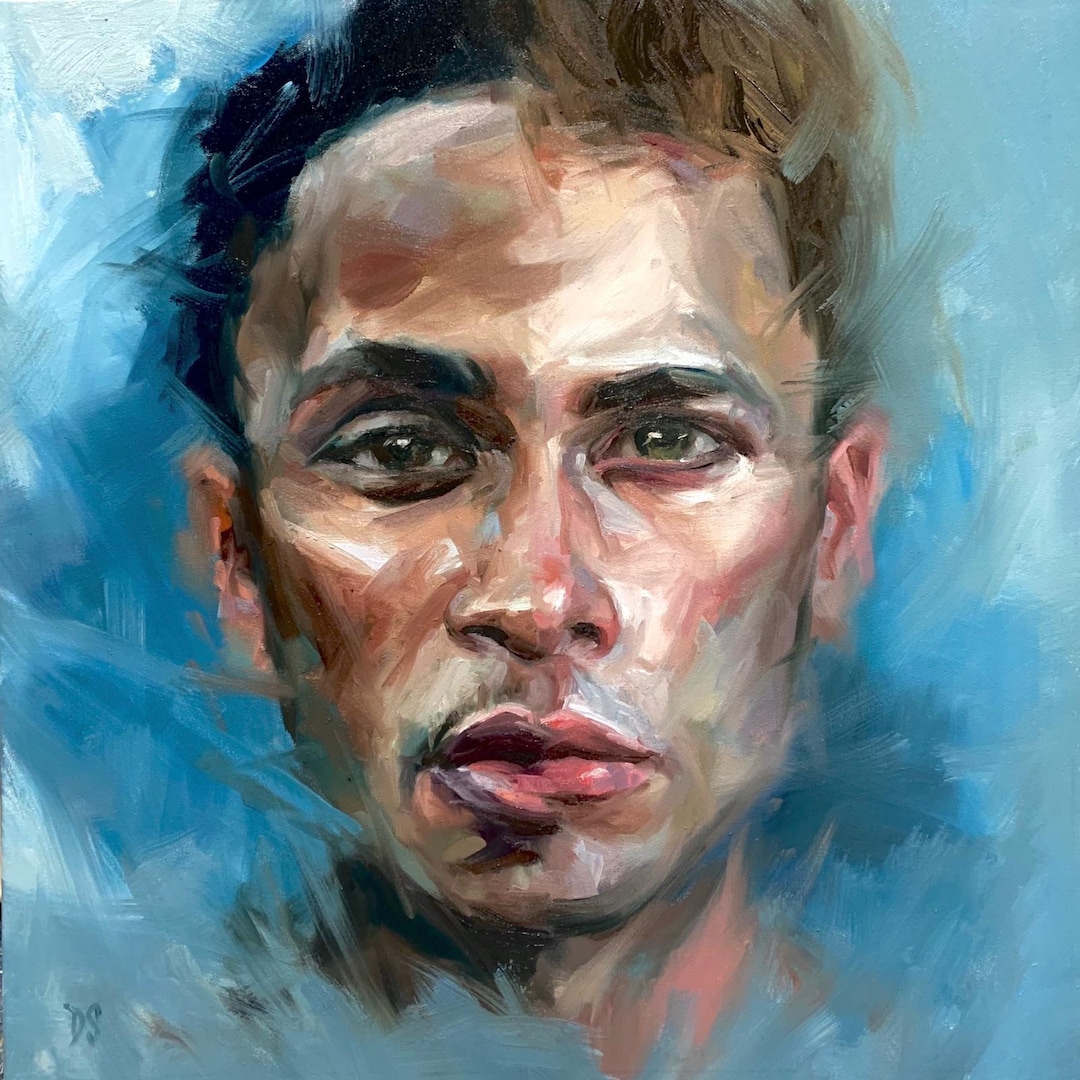 THE HUMAN Print, Portrait Poster, Portrait Wall Art, Portrait Art Print ...