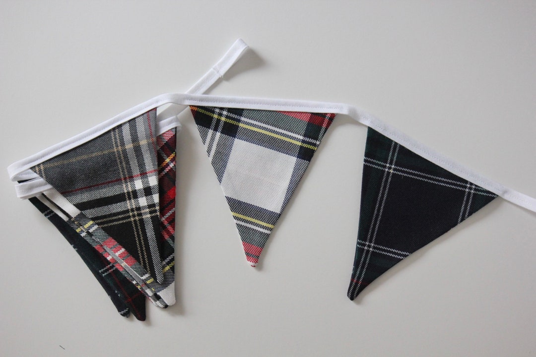 BANNER - Mixed Plaid, Bunting Banner, Nursery Decor, Party Decoration ...