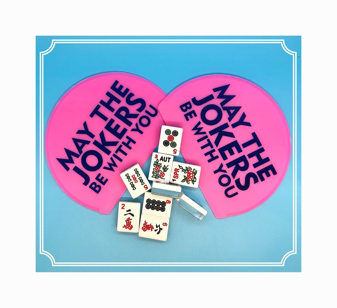 Mahjong Tile Mixer Shufflers Extra Firm Pink & Navy [set of 2] Whimsy ...