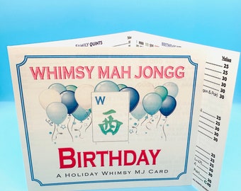 Whimsy Mah Jongg Custom Themed Card HALLOWEEN A Holiday Series Mahjong ...