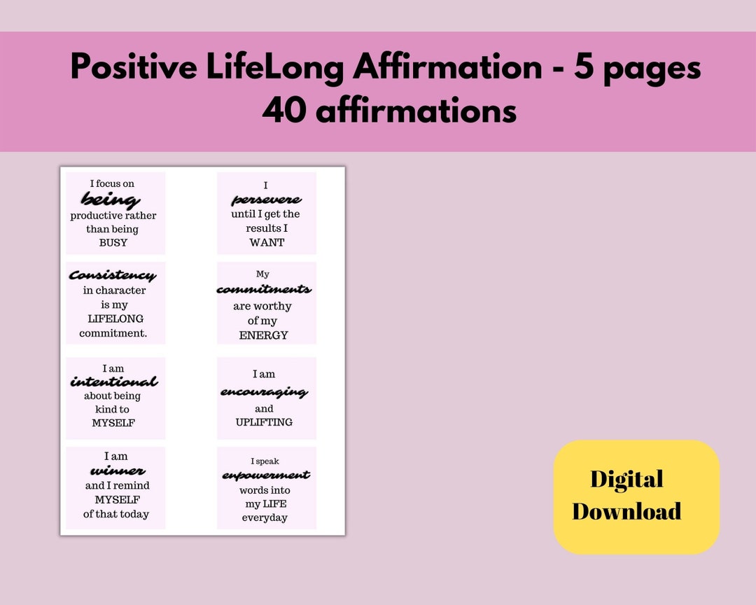 Affirmations Cards Digital, Affirm Cards Digital, Affirmation Cards ...