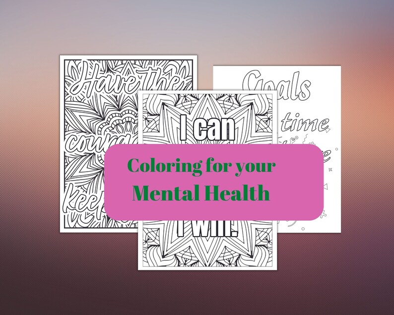 Mental Health Calming Coloring Pages, Calm Coloring Pages, Calm ...
