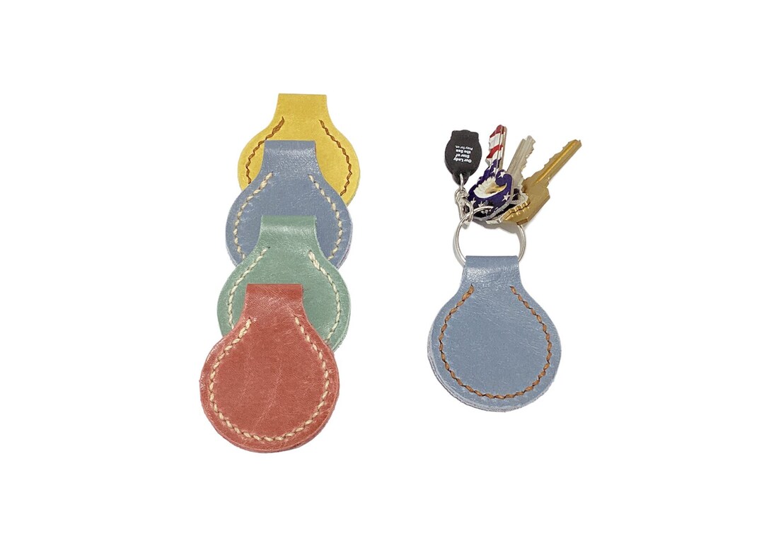 Full Grain Leather Key Fobs, Pastel Colors, Top Quality Leather, Key ...
