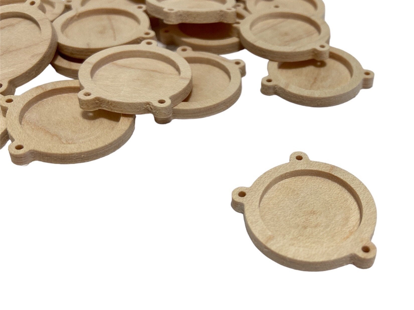 Solid Maple Wood Centerpieces Rosary Pieces Rounded Bevel - Etsy