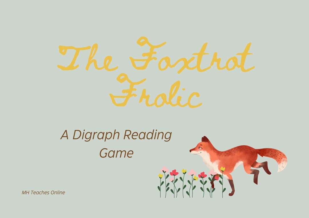 The Foxtrot Frolic Digraph Reading Game - Etsy