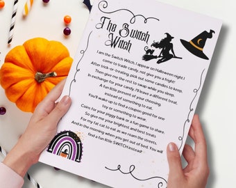 Switch Witch Letter Halloween Printable Activity for Kids - Etsy