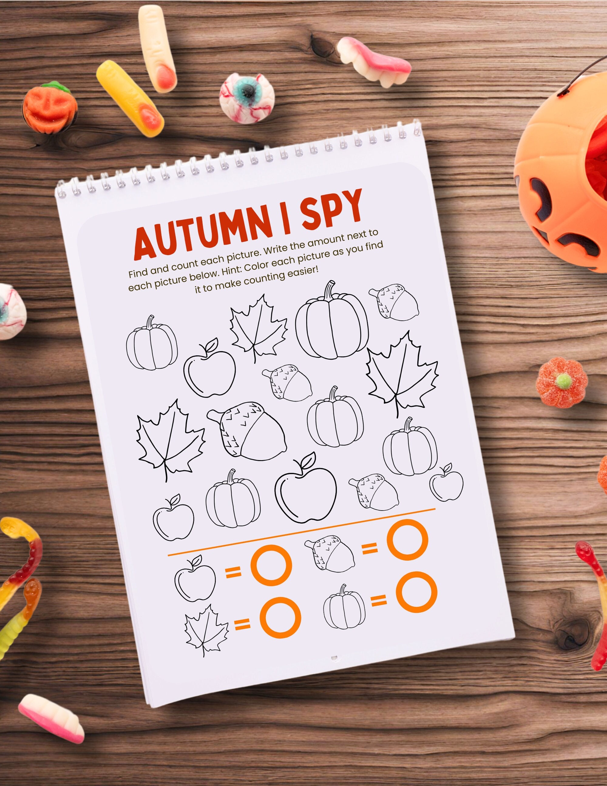 Printable Autumn I Spy Activity Sheet | Kids Printable Activity Sheet ...