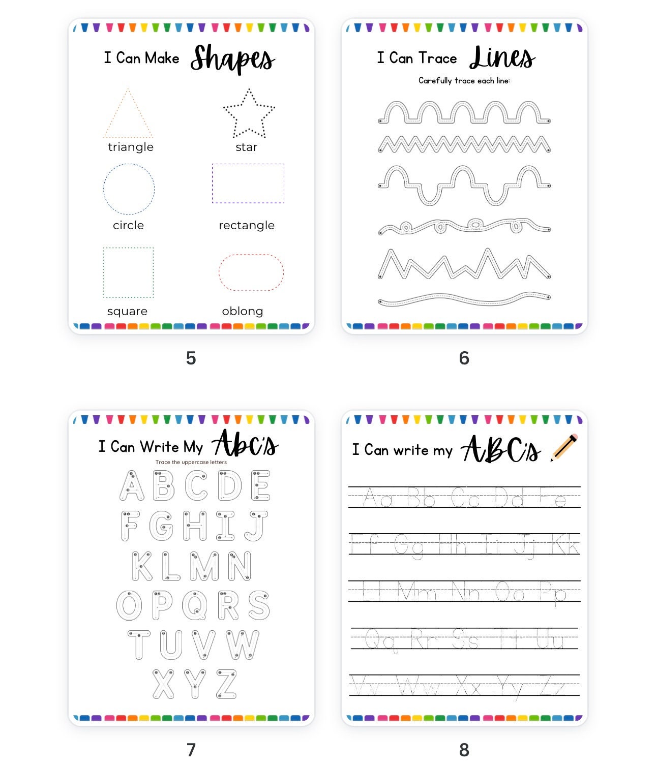 Morning Menu for Preschool Pre-k | Printable Instant Digital Download ...