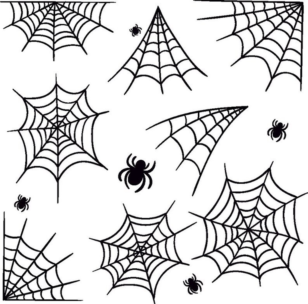 Spider Web and Spiders SVG Digital Download (26 Items) - Etsy