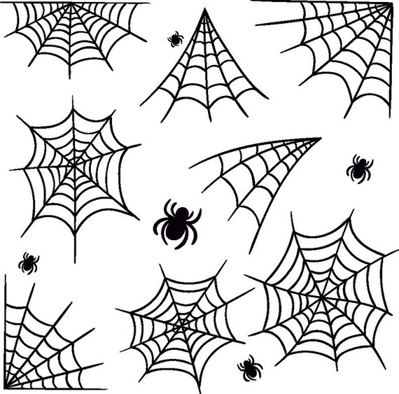 Spider Web and Spiders SVG Digital Download 26 Items - Etsy