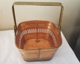 Copper Basket | Etsy