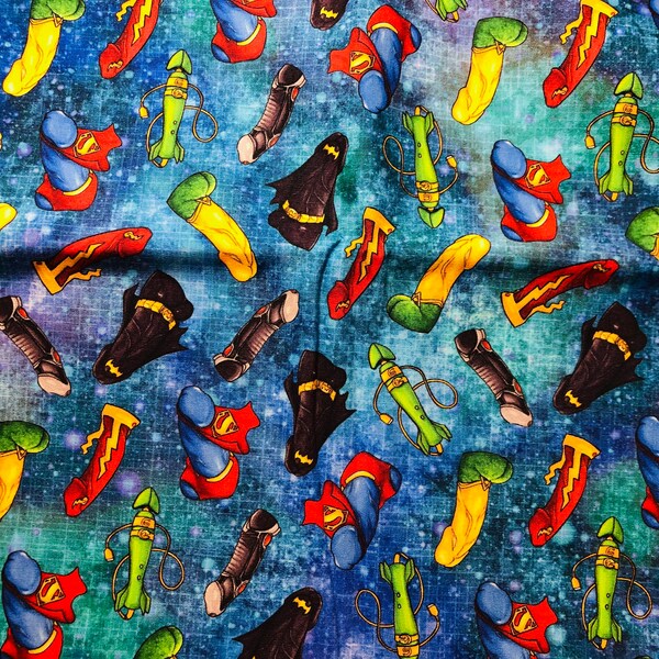 Super Hero Fabric - Etsy