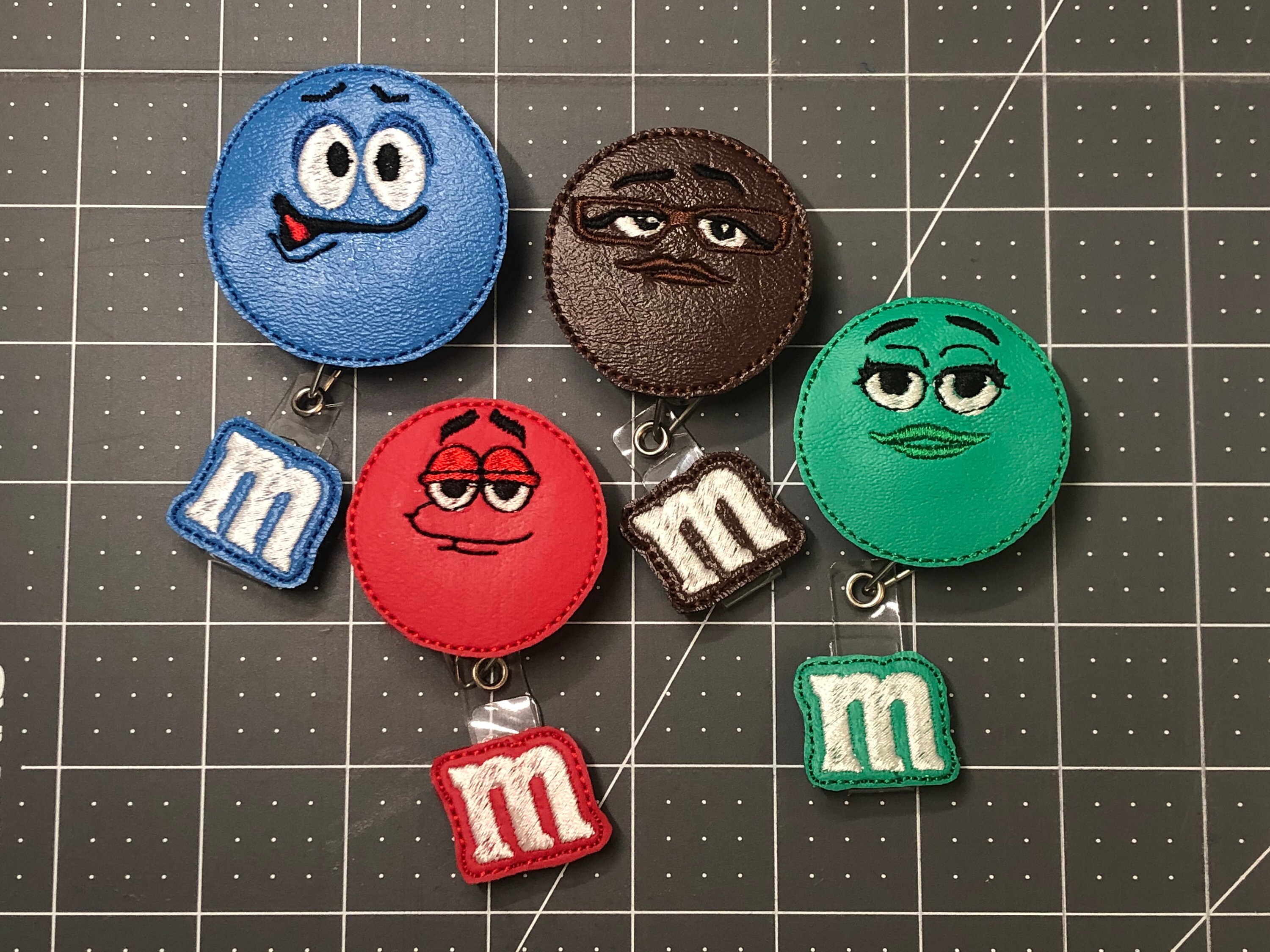 M&ms Chocolate Badge Reel ID Holder Nurse Badge Reel | Etsy