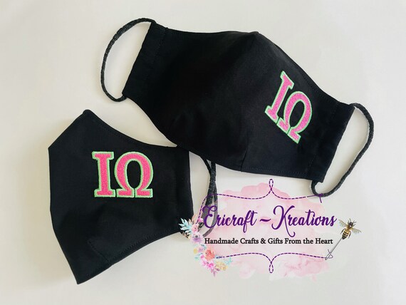 Iota Omega Sorority Face Mask Face Covering | Etsy