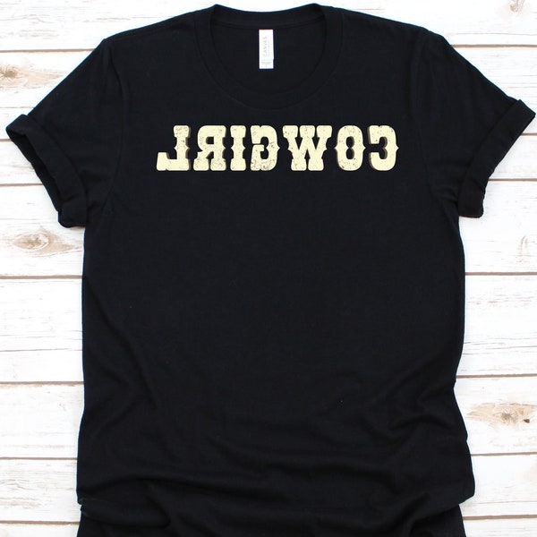 Reverse Cowgirl Shirt Etsy