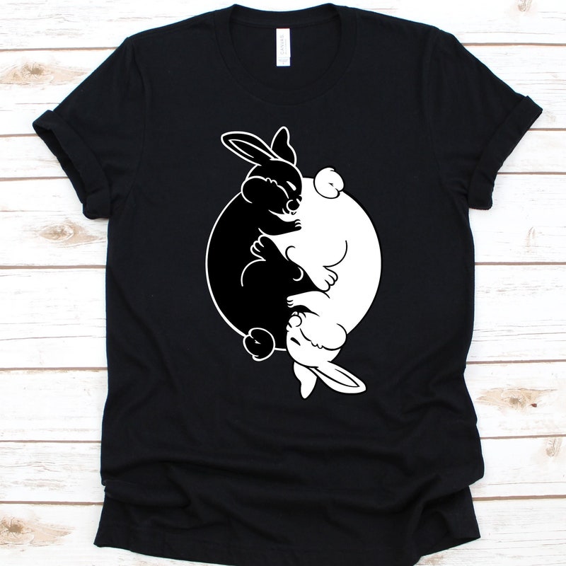 Yin Yang Bunnies - Etsy