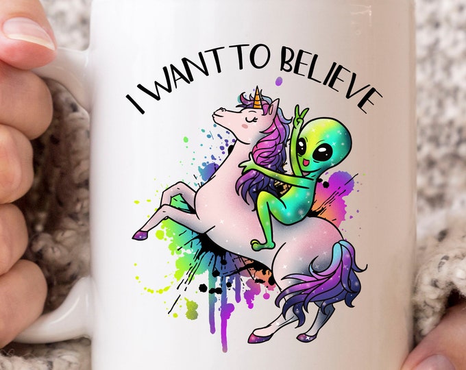 UFO Aliens Coffee Mug My Friend Went to Area 51 and All I Got Was This ...