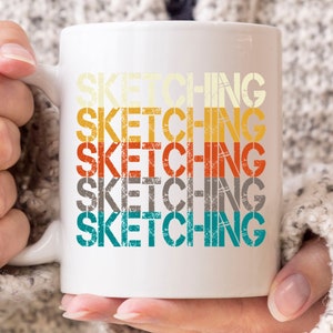 Retro Sketching Mug, Architecture Cup, Architects Gift, Architectural ...