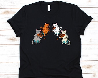 Cat Playing Fiddle Shirt - Etsy