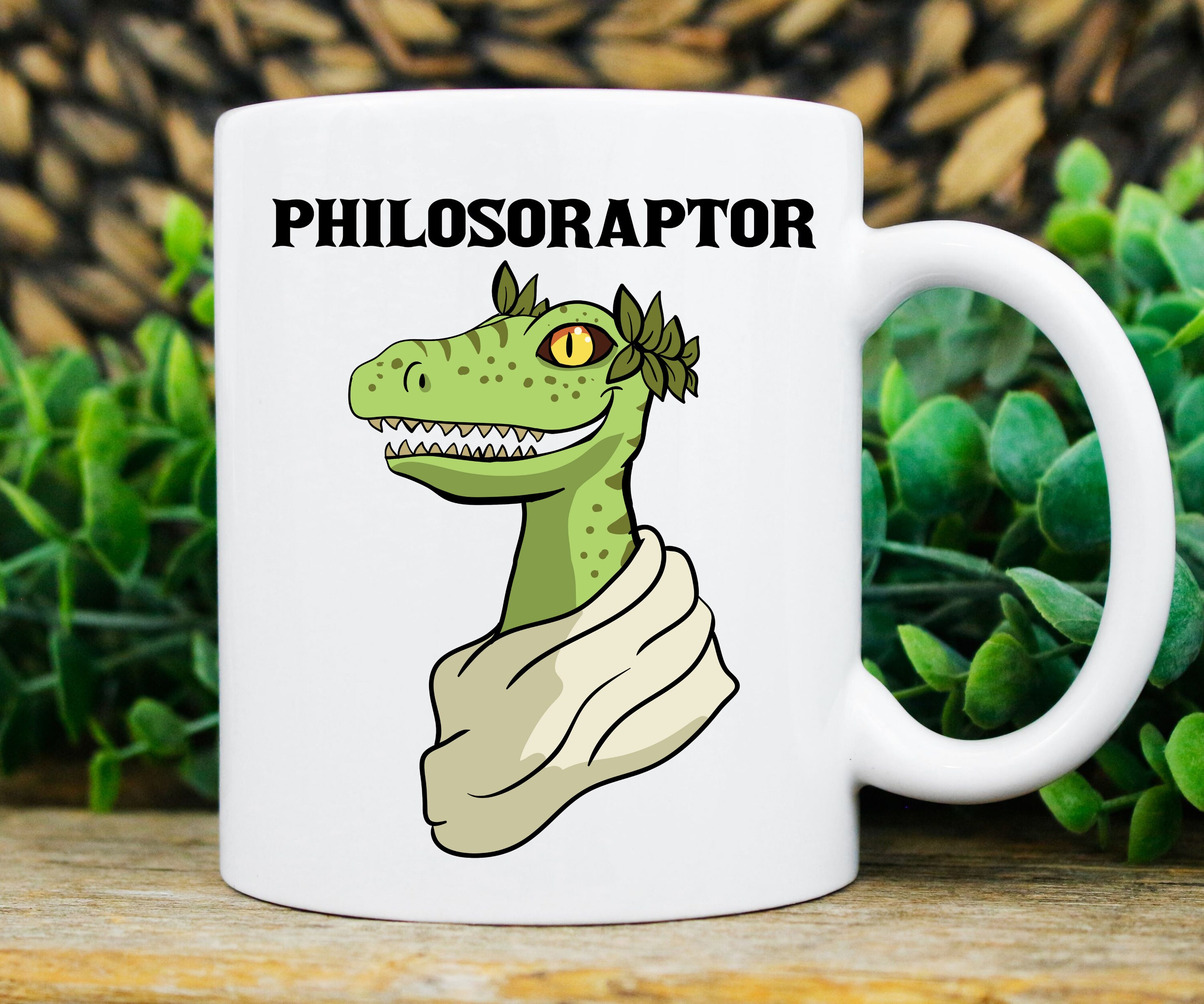 Philosoraptor Mug Cute Velociraptor Dinosaur Coffee Cup for - Etsy