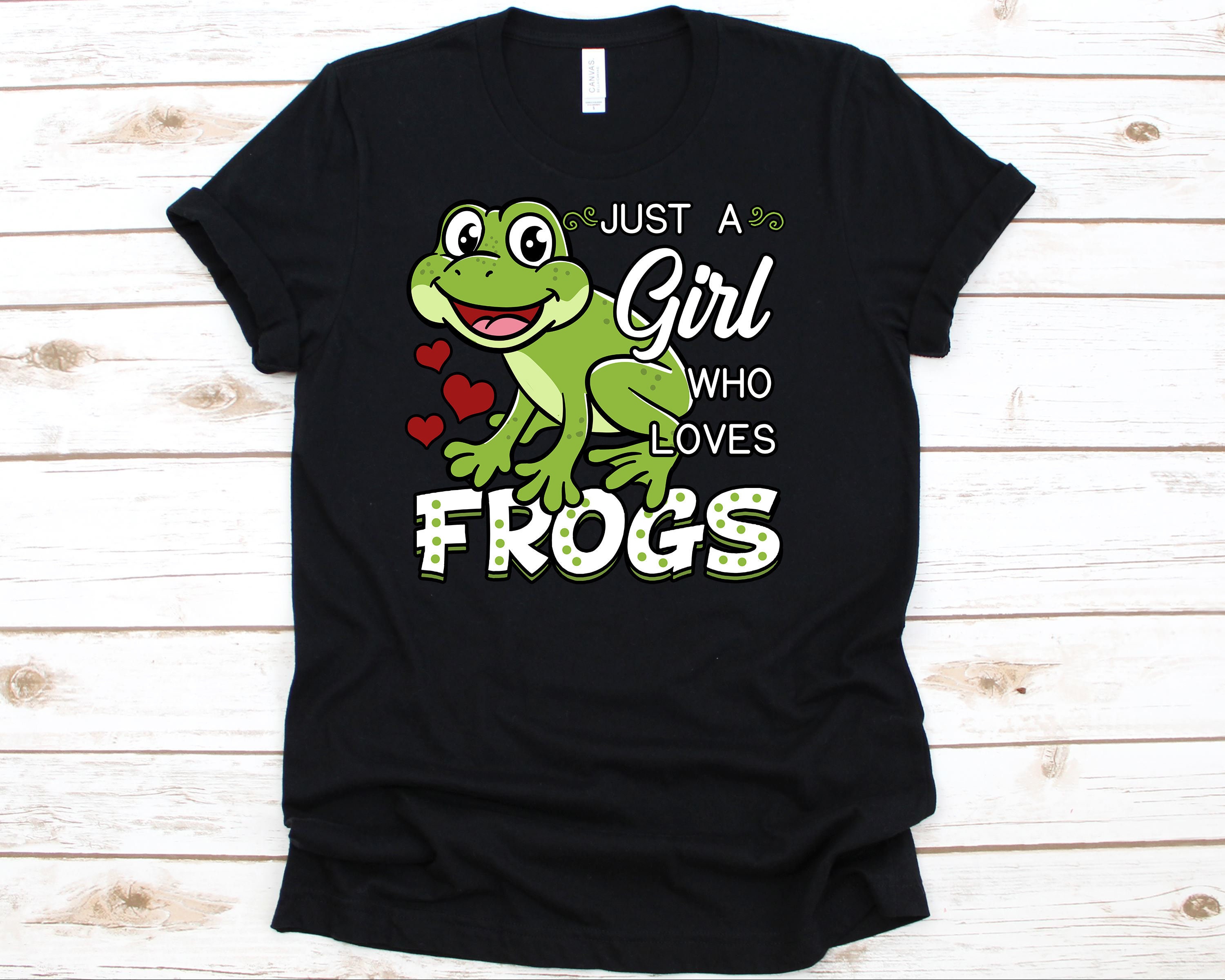 Just A Girl Who Loves Frogs Toad Amphibian Frog Shirt Frog - Etsy