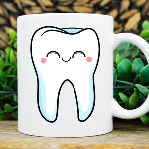 Smiling Tooth Mug, Funny Dentistry Coffee Cup for Dentist Men Women ...