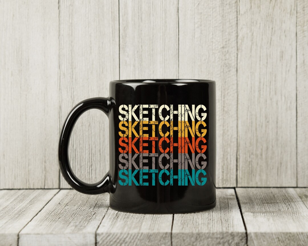 Retro Sketching Mug, Architecture Cup, Architects Gift, Architectural ...