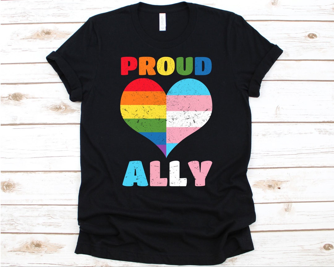 Proud Ally Lesbian Shirt LGBT Shirt Bisexual Pride Bi - Etsy