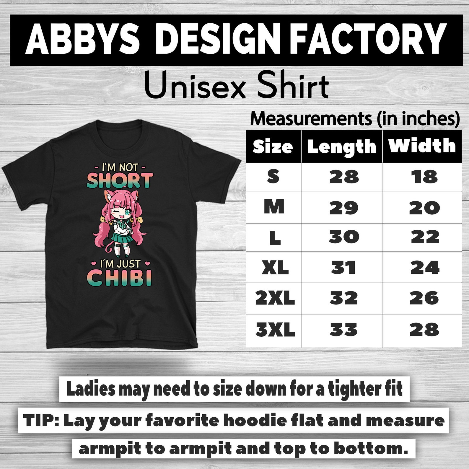 I'm Not Short I'm Just Chibi Shirt, Japanese, Anime Lover Gift, Chibiru ...