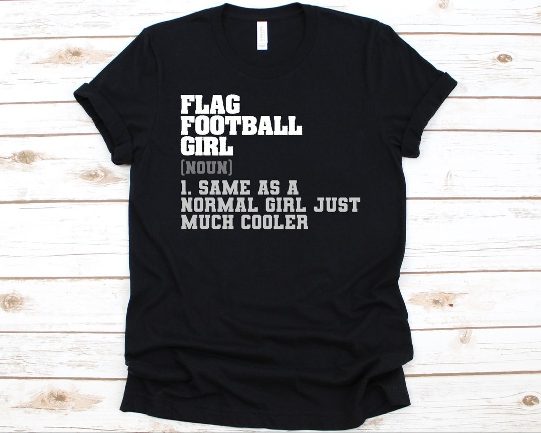 Flag Football Girl Shirt, Gift for Football Players, Flag Football ...