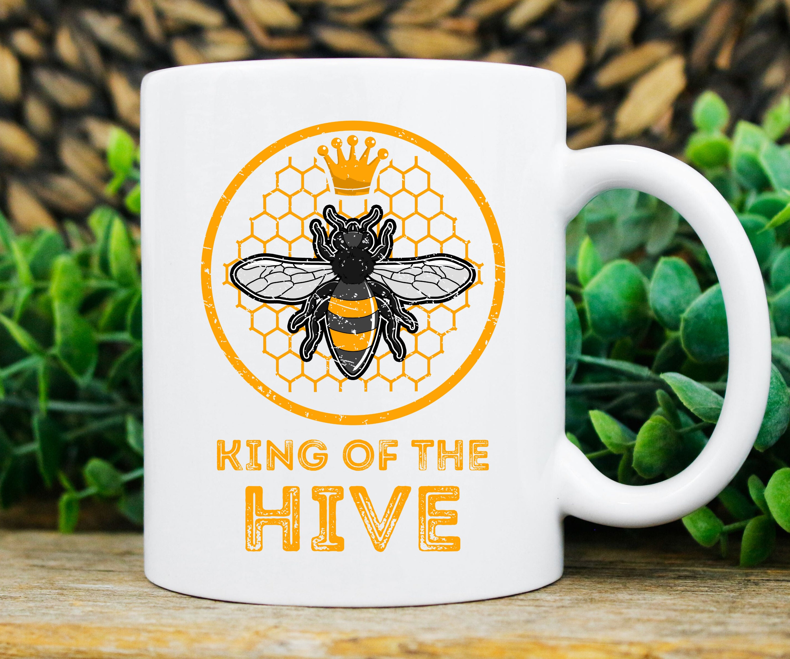 King of the Hive Mug Cute Beekeeping Coffee Cup for Honey Bee - Etsy