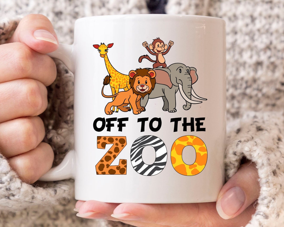 Off to the Zoo Mug, Funny Zookeeper Coffee Cup for Animal Keeper Boys ...