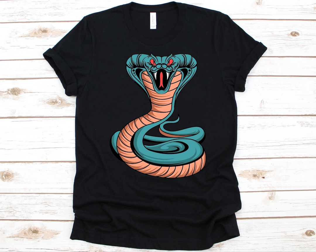 King Cobra Shirt, Cobra Tee Shirt, Venomous, Snake, Reptile Gift, Snake ...