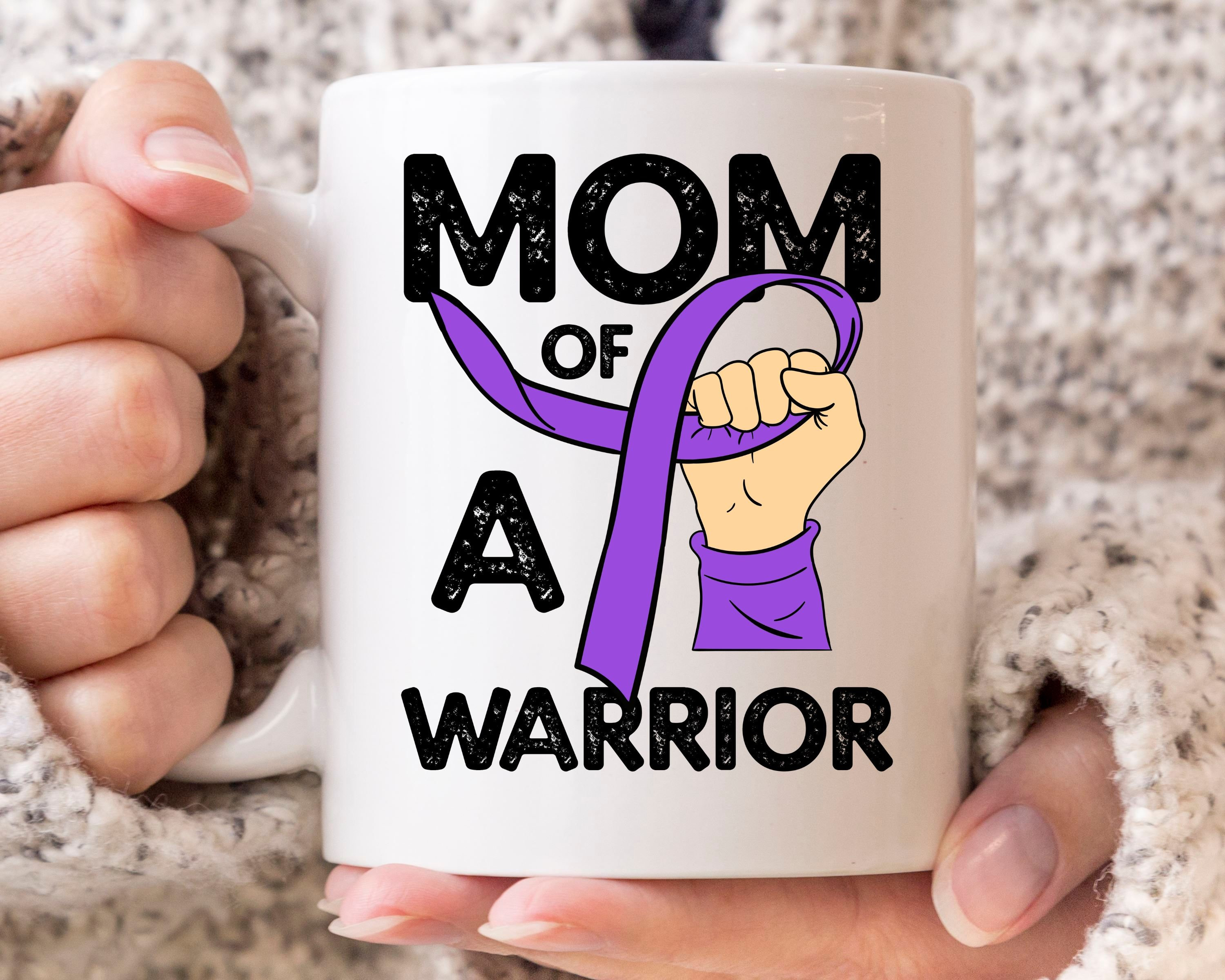 Mom of A Epilepsy Warrior Mug Cute Purple Day Awareness - Etsy