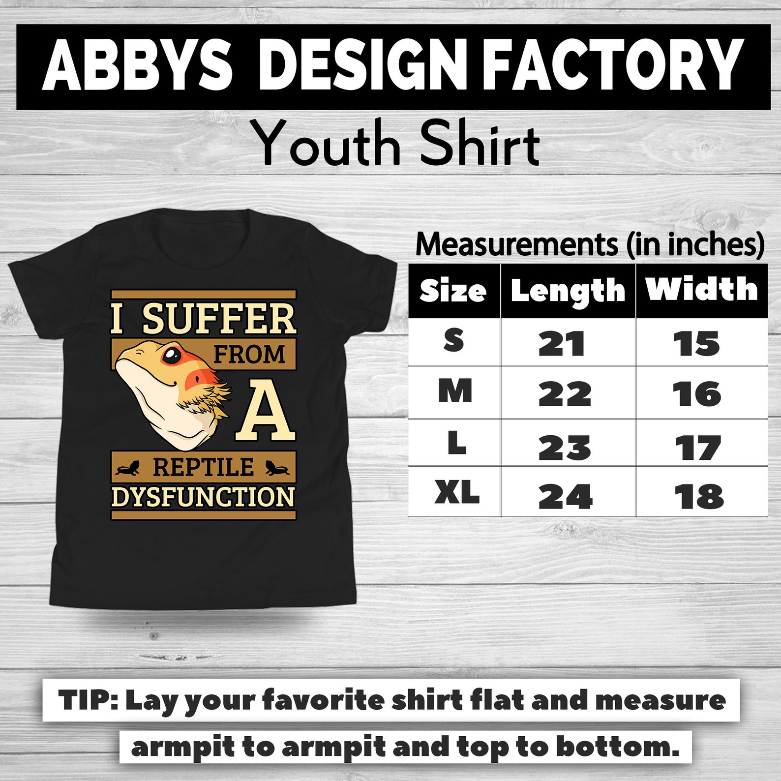 I Suffer From Reptile Dysfunction Shirt, Bearded Dragon Gift for Men ...