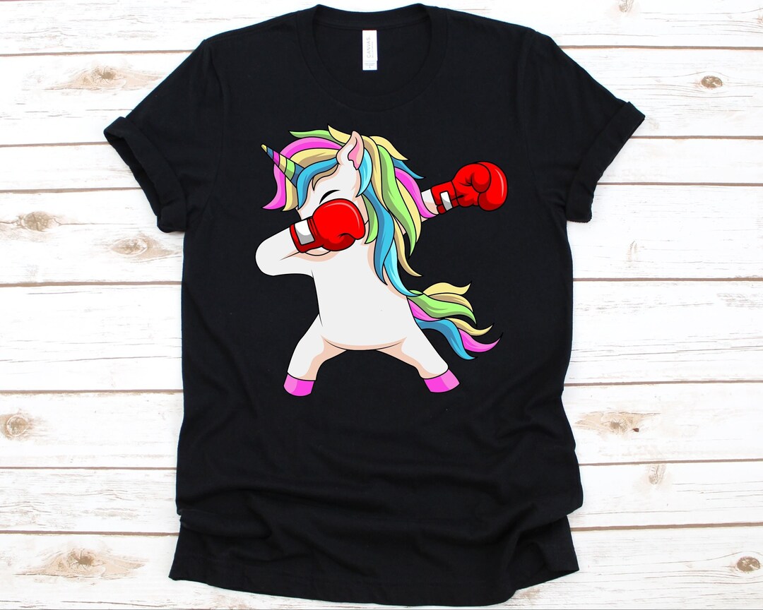 Dabbing Unicorn Boxer Shirt, Boxer's Gift, Boxing, Glove Game, Fist Fight, Boxing Match, Boxing ...