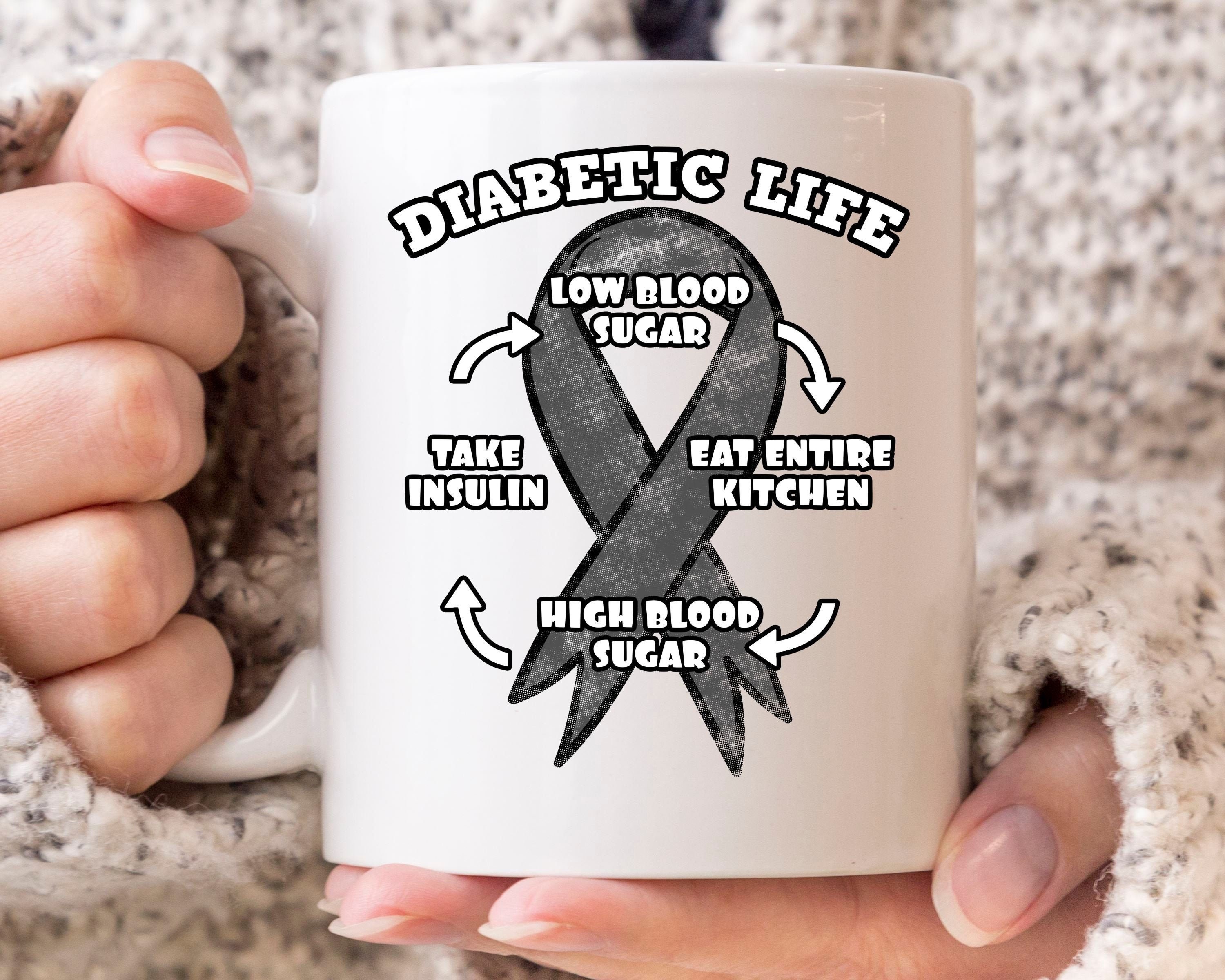 Diabetic Life Cycle Mug Cute Diabetes Awareness Coffee Cup | Etsy