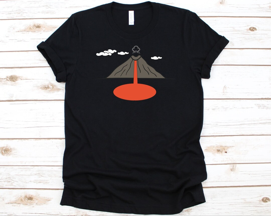 Volcano Diagram Shirt, Lava Design, Cool Volcano Shirt, Volcano Lovers ...