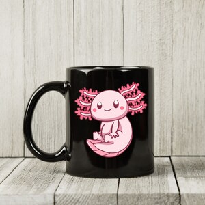 Cute Axolotl Mug, Ambystoma Mexicanum Design, Paedomorphic Salamander ...