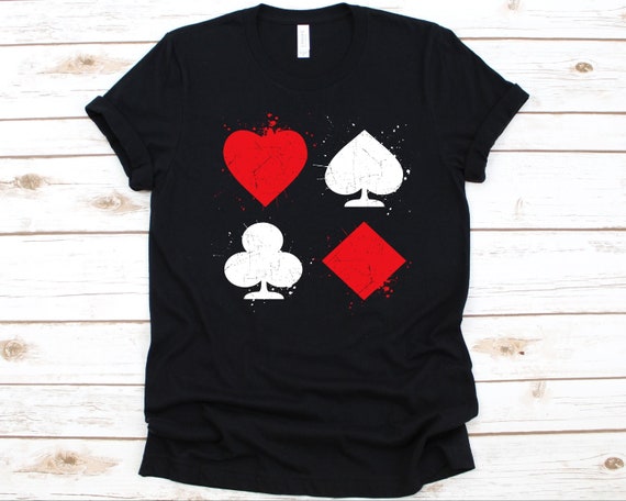 Playing Cards Symbols Shirt Poker Cards Shirt Poker Cards | Etsy