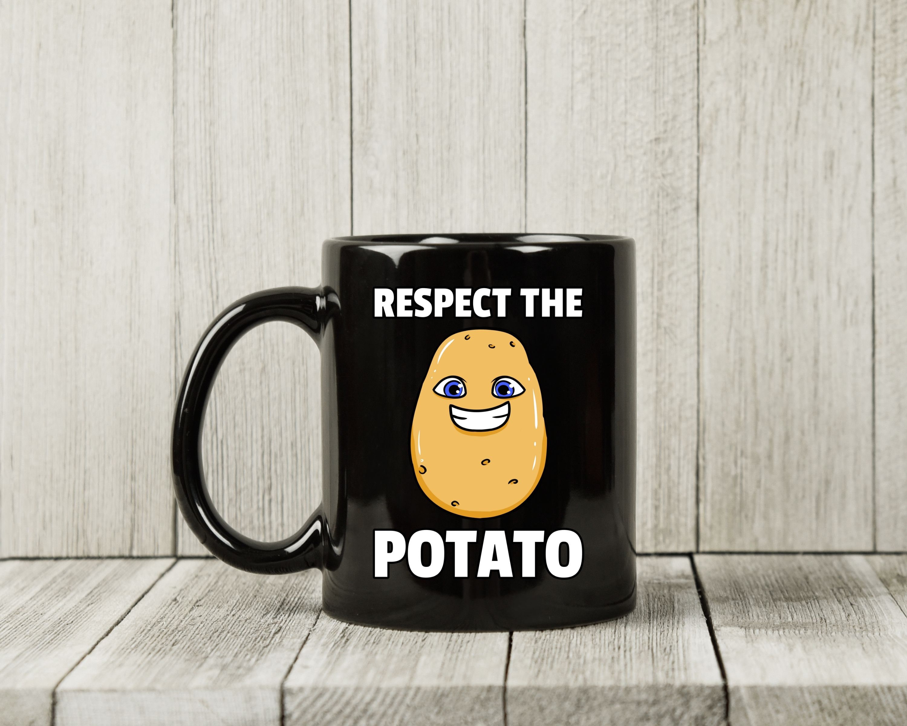 Respect the Potato Mug Funny Couch Potato Coffee Cup for Men - Etsy